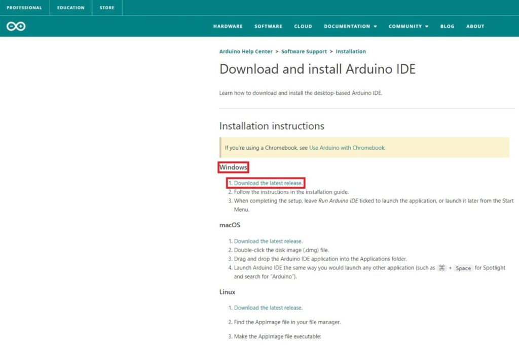 Lighting Up the Onboard LED of the ESP-01 Board