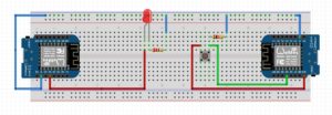 Connecting Two ESP8266 Modules Using ESP-NOW: A Button and a Led