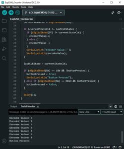 Connecting an ESP8266 to a Rotary Encoder