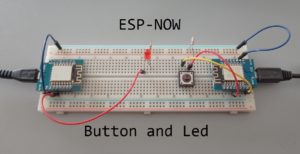 Connecting Two ESP8266 Modules Using ESP-NOW: A Button and a Led