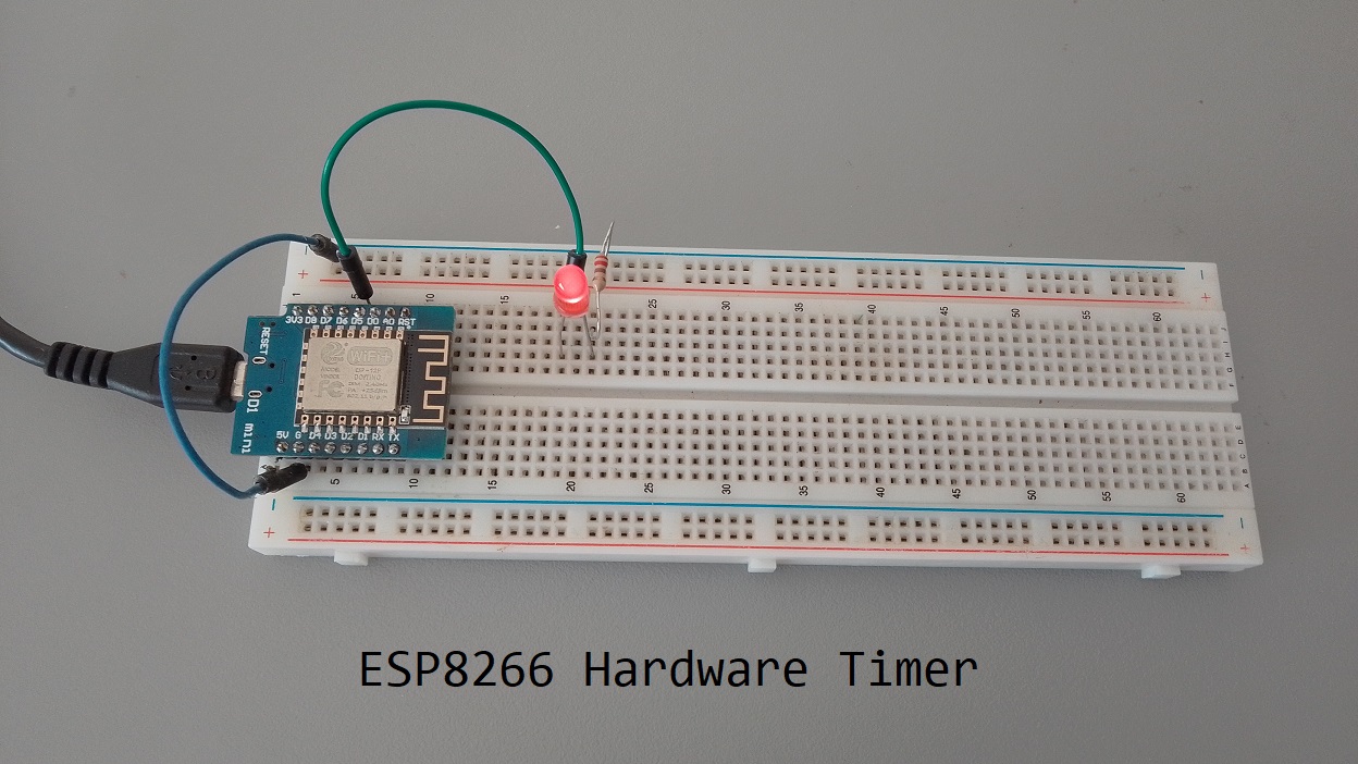 Exploring the ESP8266 Hardware Timer – LED Exploring the ESP8266 Hardware Timer – LED