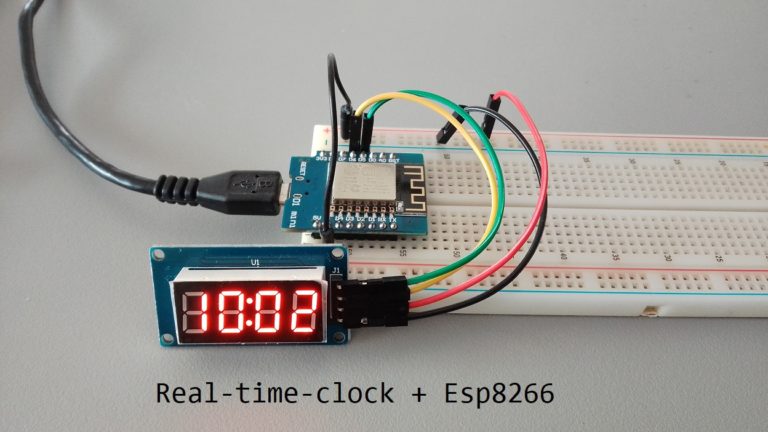 Real-Time Clock with an ESP8266 + TM1637 + NTPClient - EdgeMicroTech