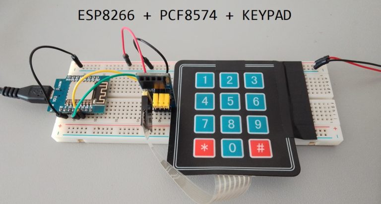 ESP8266: Connecting a Keypad via I2C with PCF8574 - EdgeMicroTech