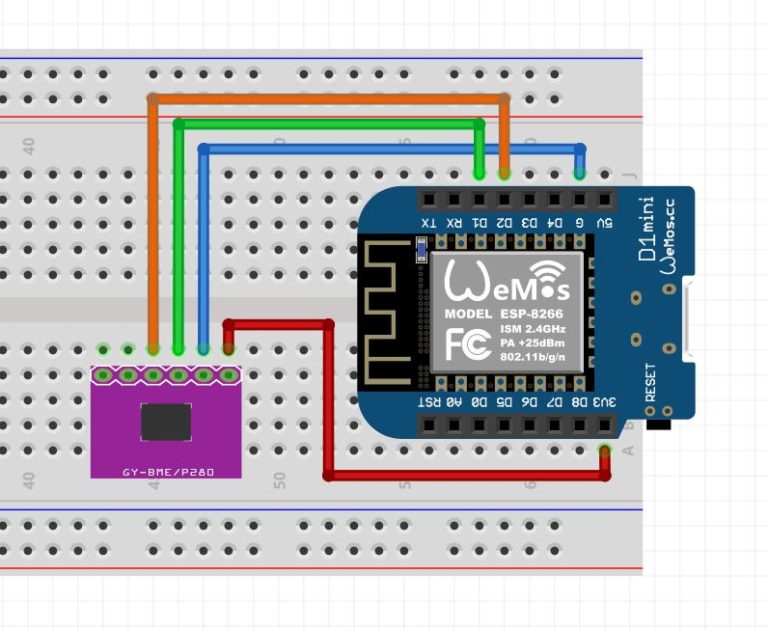 Connecting the BME280 to Wemos D1 Mini - EdgeMicroTech